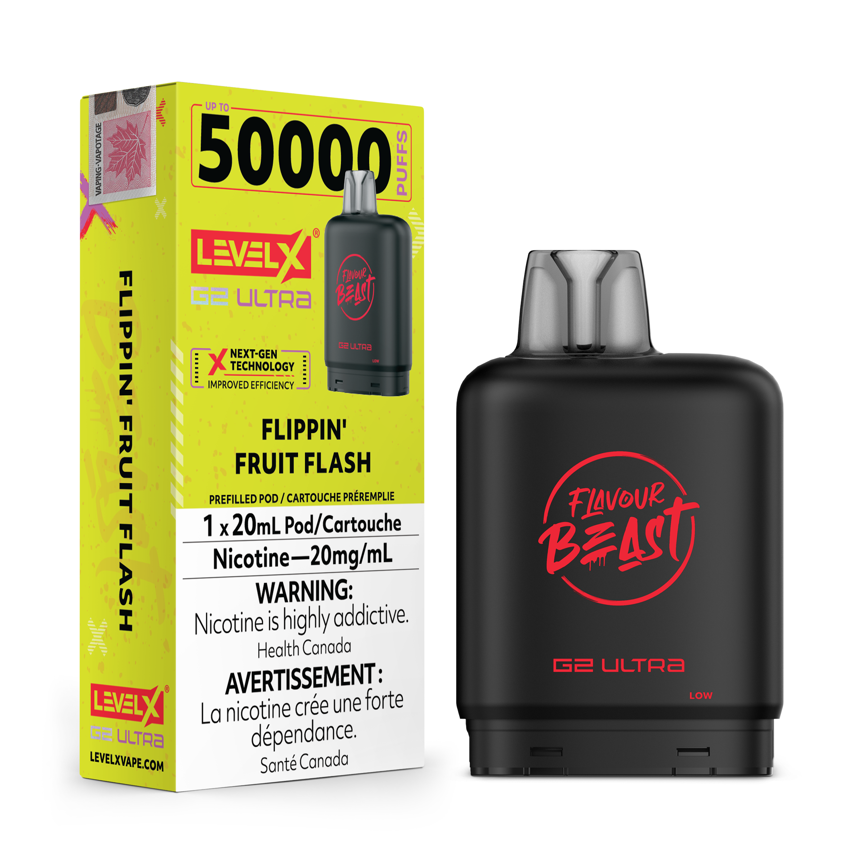 Level X Ultra - Flippin' Fruit Flash | Disposable Pods | Edmonton Vape ...